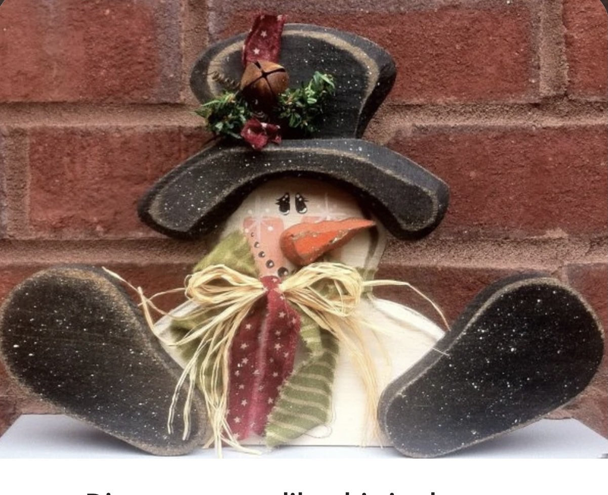 DIY Snowman Sittin Simon Unfinished Wood Craft Kit - Etsy