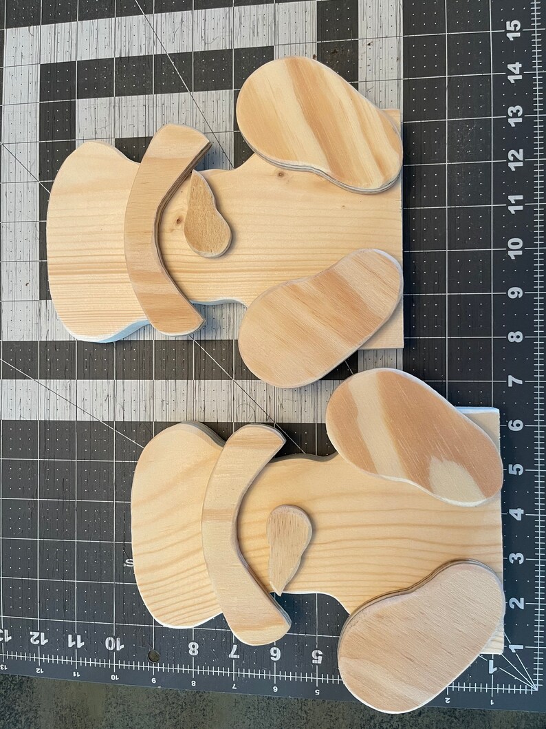 2-set/mini DIY Snowman Unfinished Wood Craft Kit - Etsy