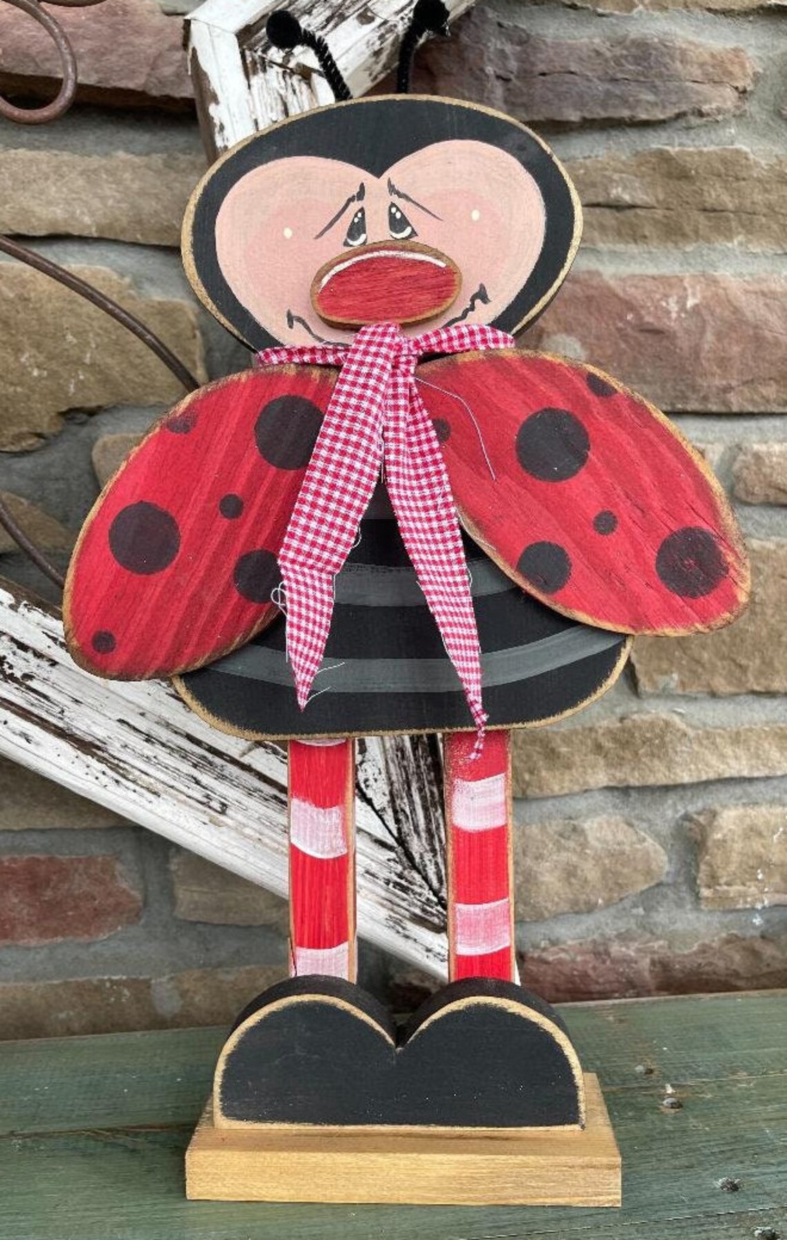 DIY Mini Critter Stick Leg Ladybug- Unfinished Wood Craft Kit - Etsy