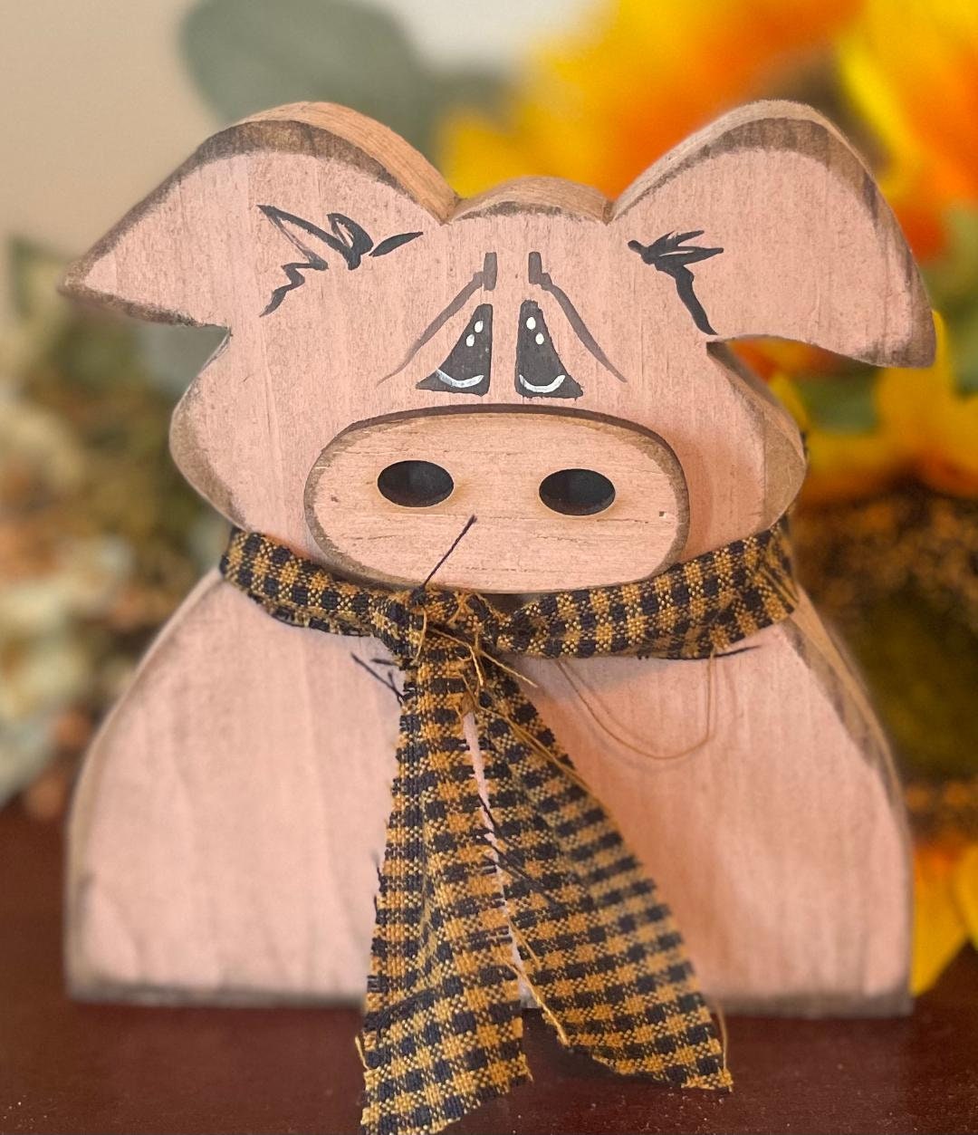Mail-out-pattern Scrap Buddies Collection Pig Head and Piggy - Etsy