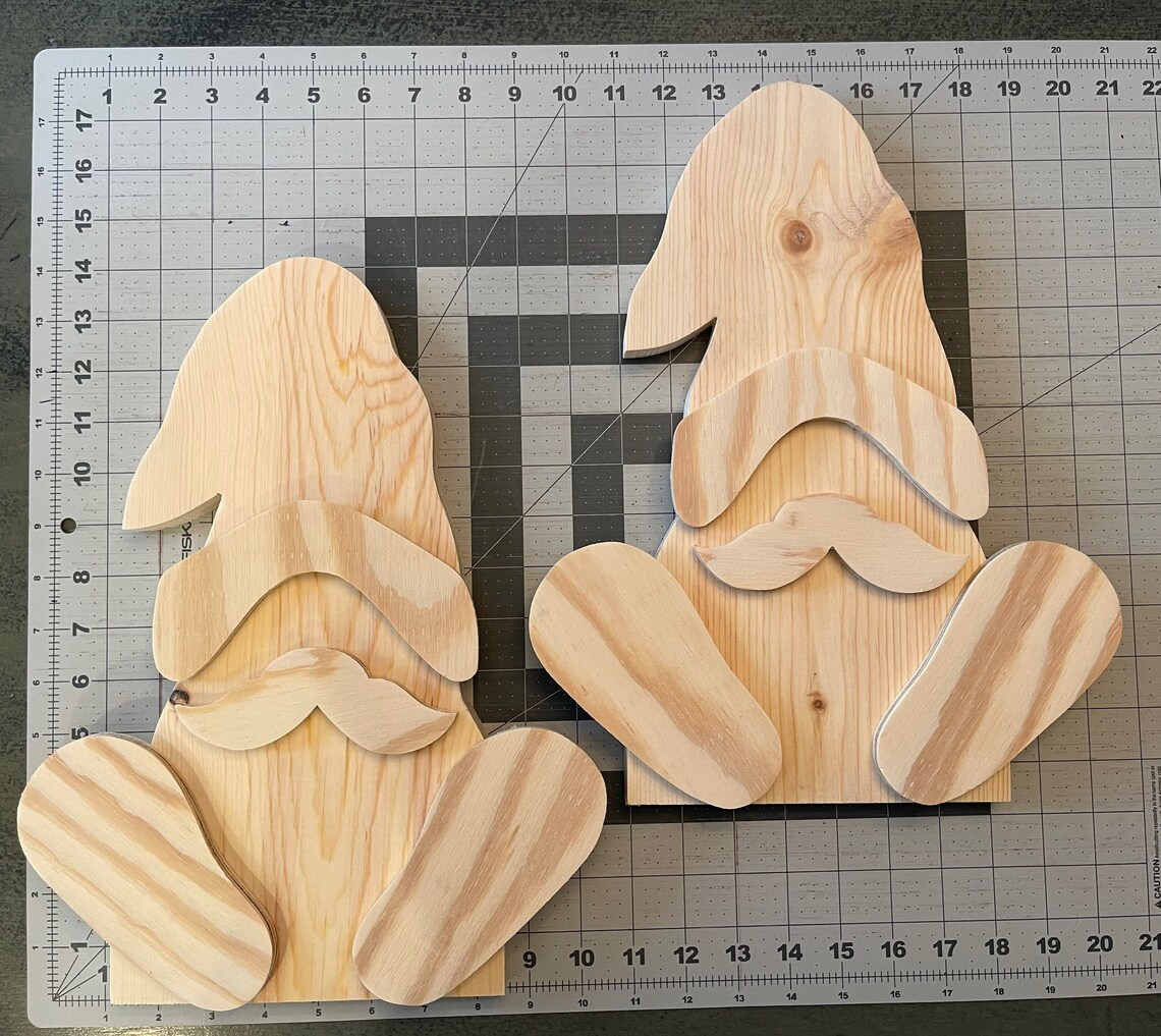 2-set DIY Critter Sitter Santa Unfinished Wood Craft Kit - Etsy