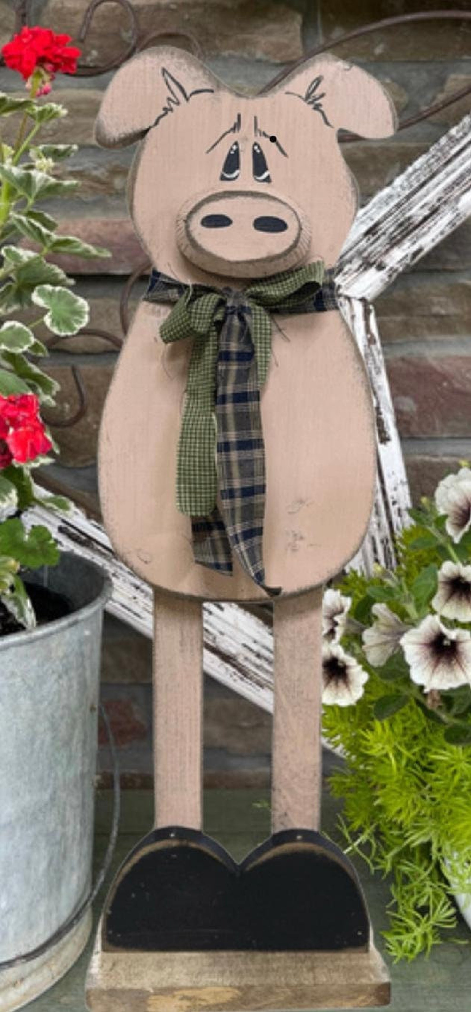 E-PATTERN Critter Stick Leg Collection Small Pig Stander Wood - Etsy