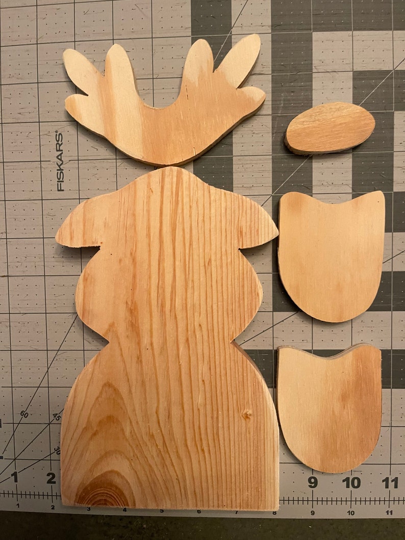 Mini DIY Reindeer Unfinished Wood Craft Kit - Etsy