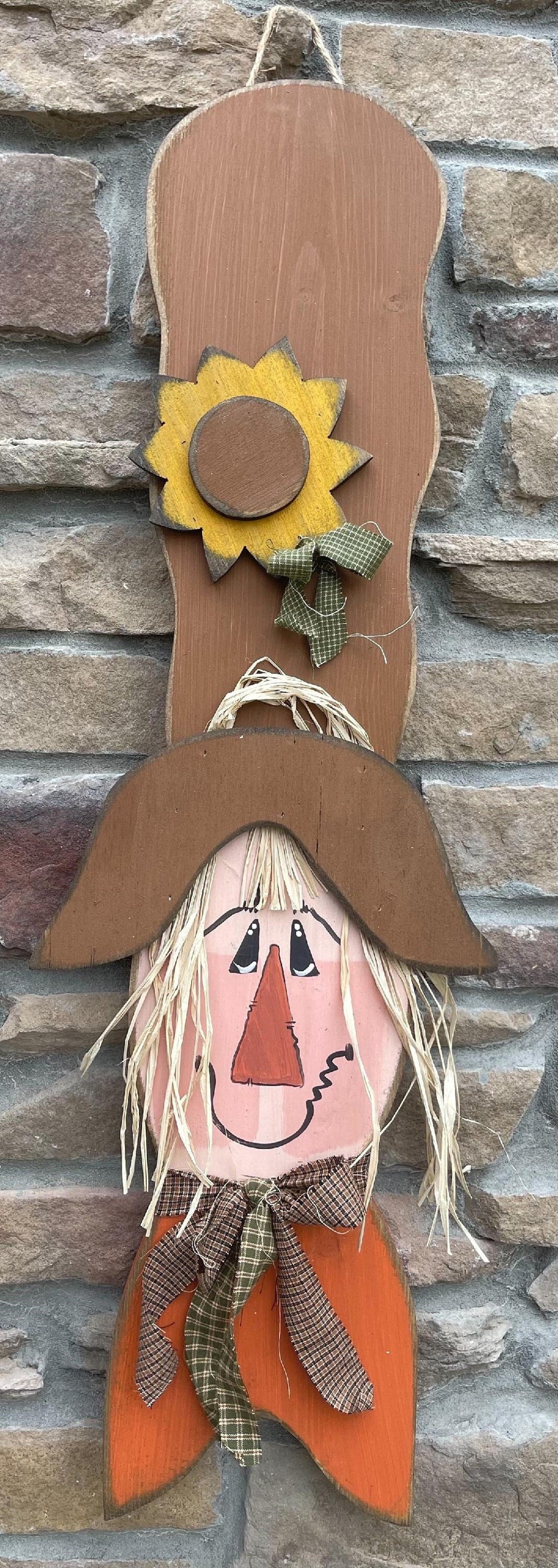 Mail-out-pattern Sammy Scarecrow 10x32 Door Hanger Wood Craft - Etsy