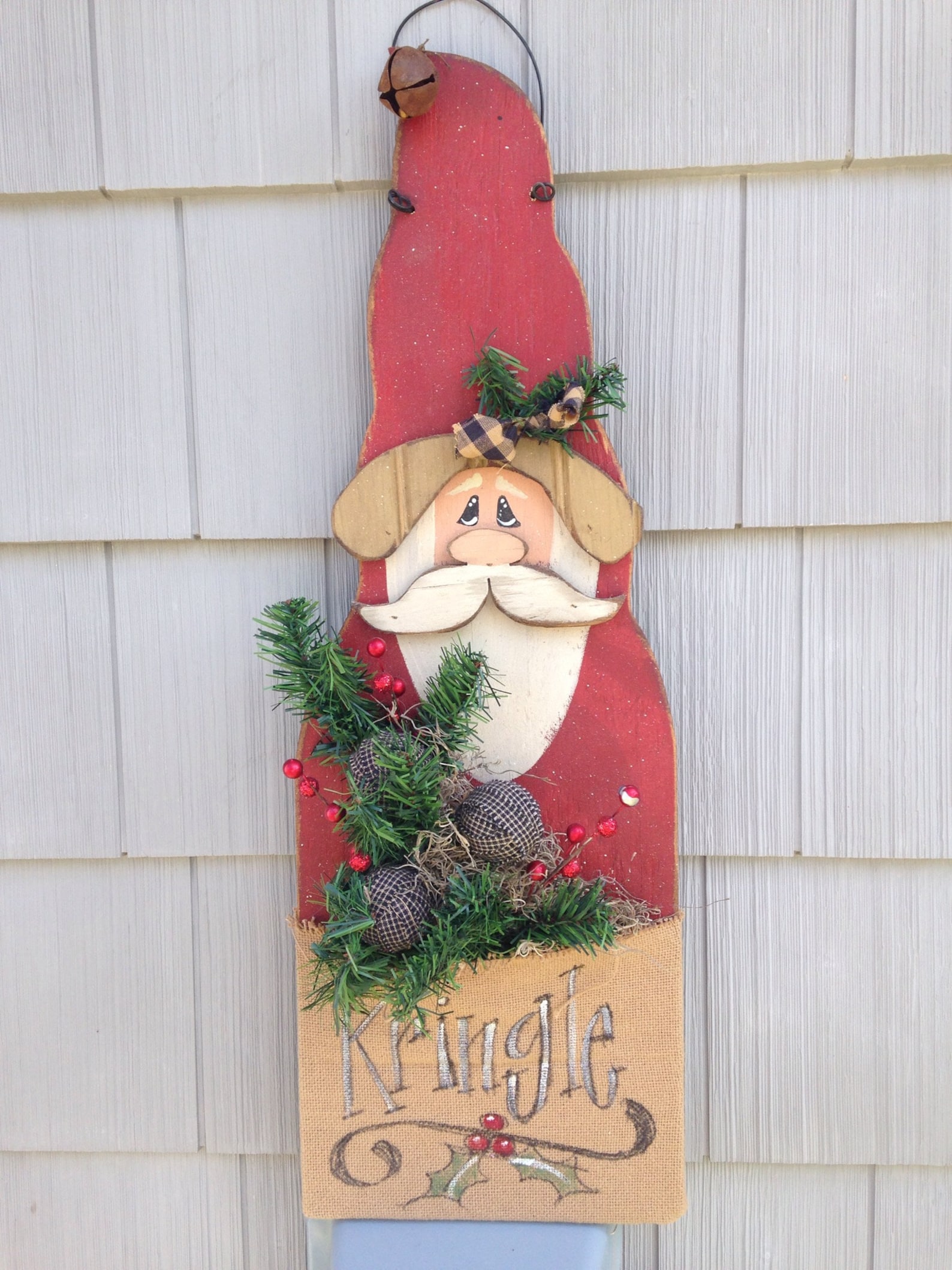 E-PATTERN Kringle the Hanging Santa Pocket Wood Craft DIY - Etsy