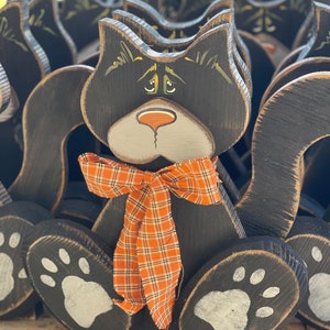 E-PATTERN Critter Sitter Small Black Cat Wood Craft DIY Pattern - Etsy