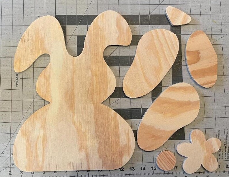 DIY Bunny Door Hanger Unfinished Wood Craft Kit - Etsy