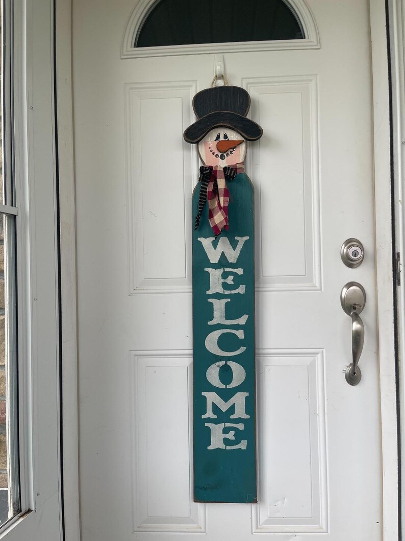 E-PATTERN Scarecrow /snowman Porch Leaner/door Hanger 2in1 - Etsy