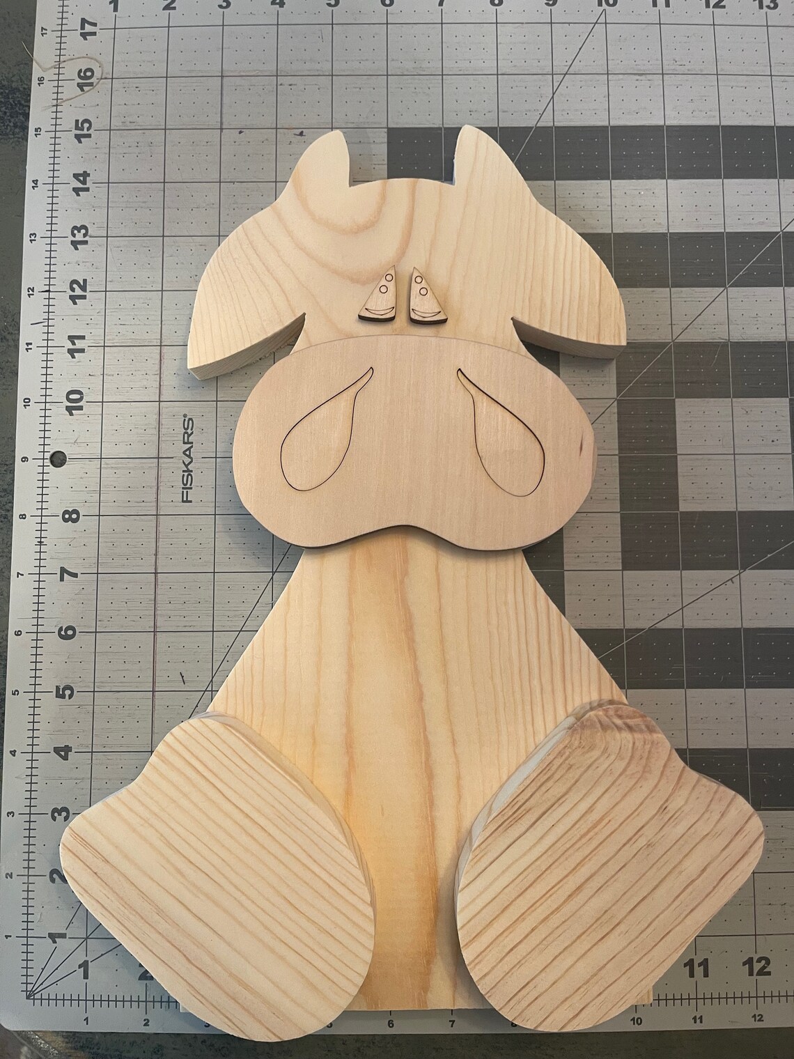 DIY- Cow/chicken 2in1 COMBO- Unfinished Chicken and Cow Shelf Sitter ...
