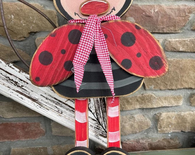 E-PATTERN Mini Critter Stick Leg Ladybug Wood Craft DIY - Etsy