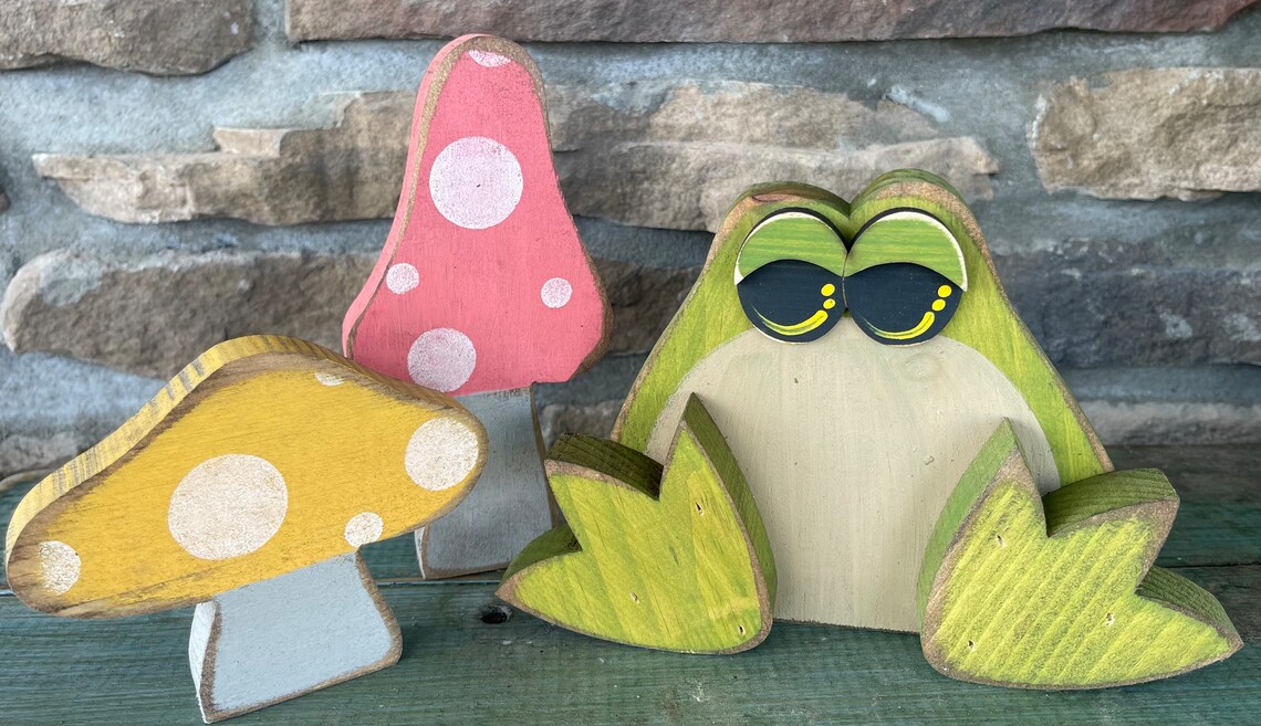 Mail-out-pattern Scrap Buddies Collection Froggy and Mushrooms - Etsy
