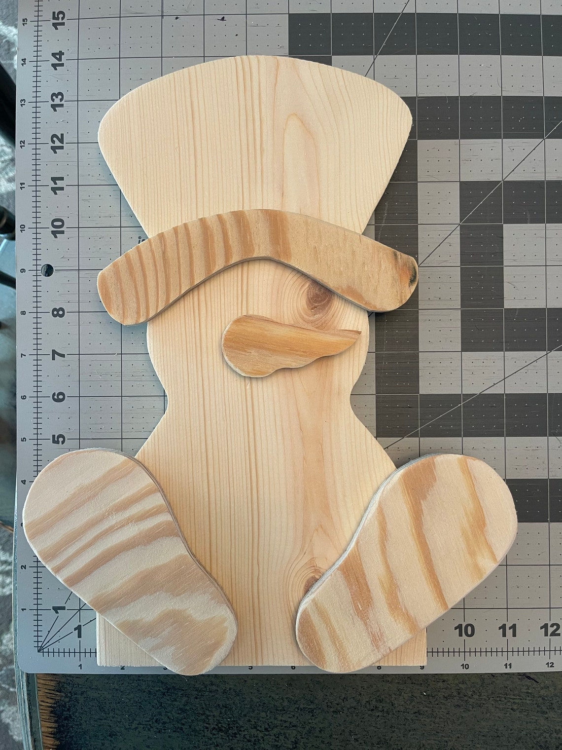 DIY Snowman Unfinished Wood Craft Kit - Etsy