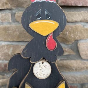 E-PATTERN Medium Rooster Sitter Wood Craft DIY Pattern Pdf File and Svg ...