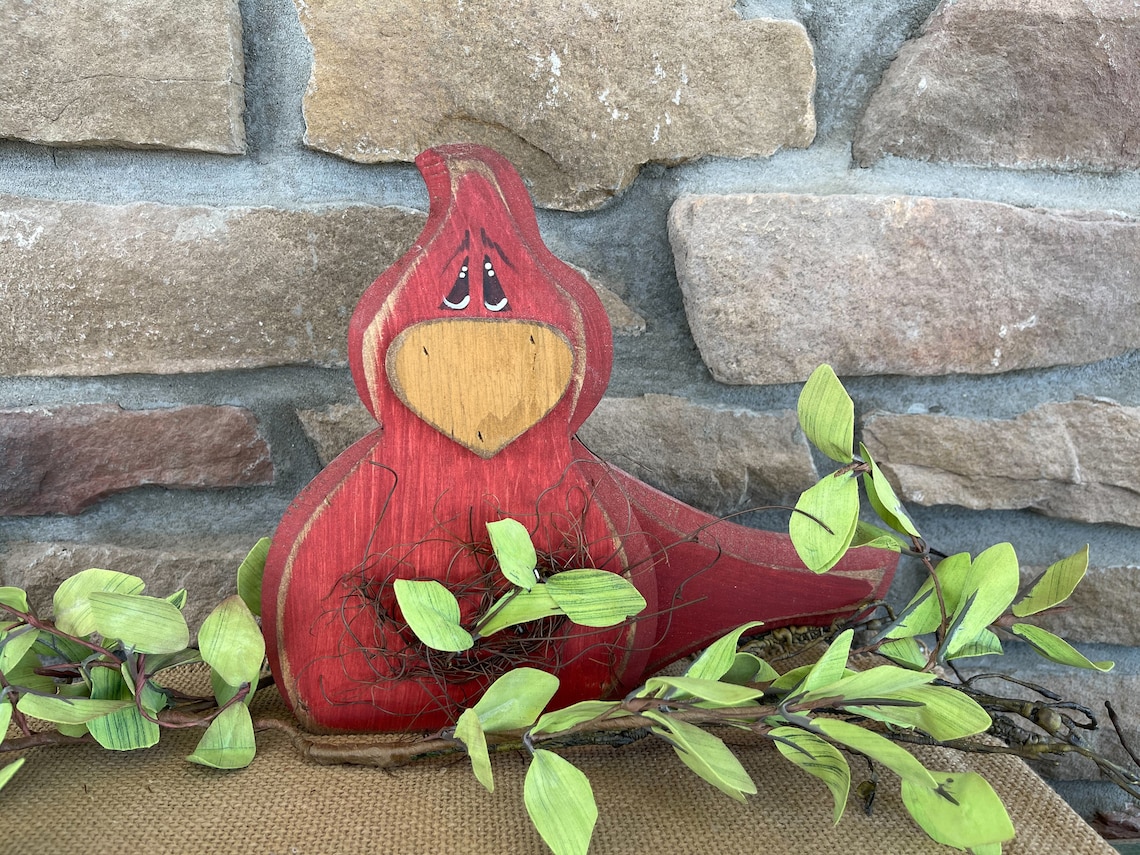 E-PATTERN Critter Sitter Collection Cardinal Sitter Wood Craft DIY ...