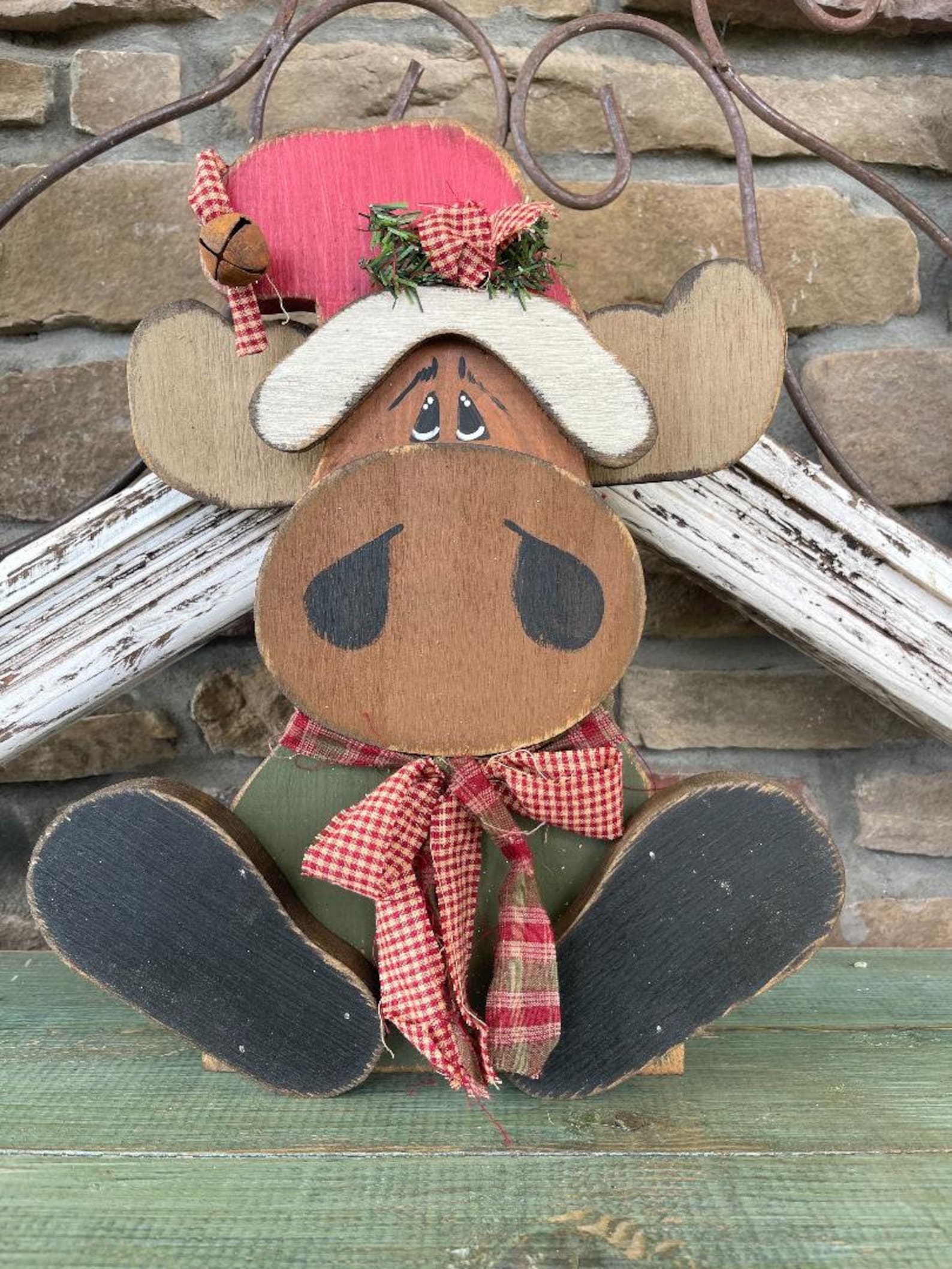E- PATTERN Critter Sitter Kissmoose Small Sitting Moose Wood Craft DIY ...