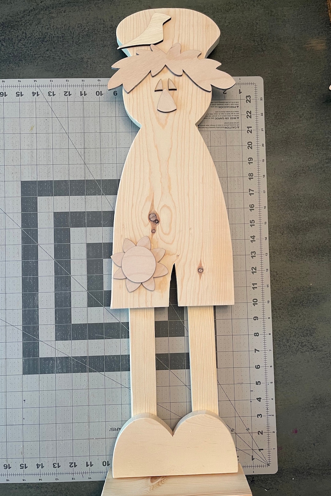 DIY Critter Stick Leg Scarecrow - Unfinished Wood Craft Kit - Etsy