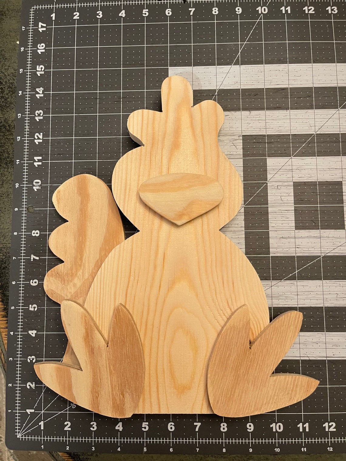 DIY Pig/chicken 2in1 COMBO Unfinished Chicken and Pig Shelf - Etsy