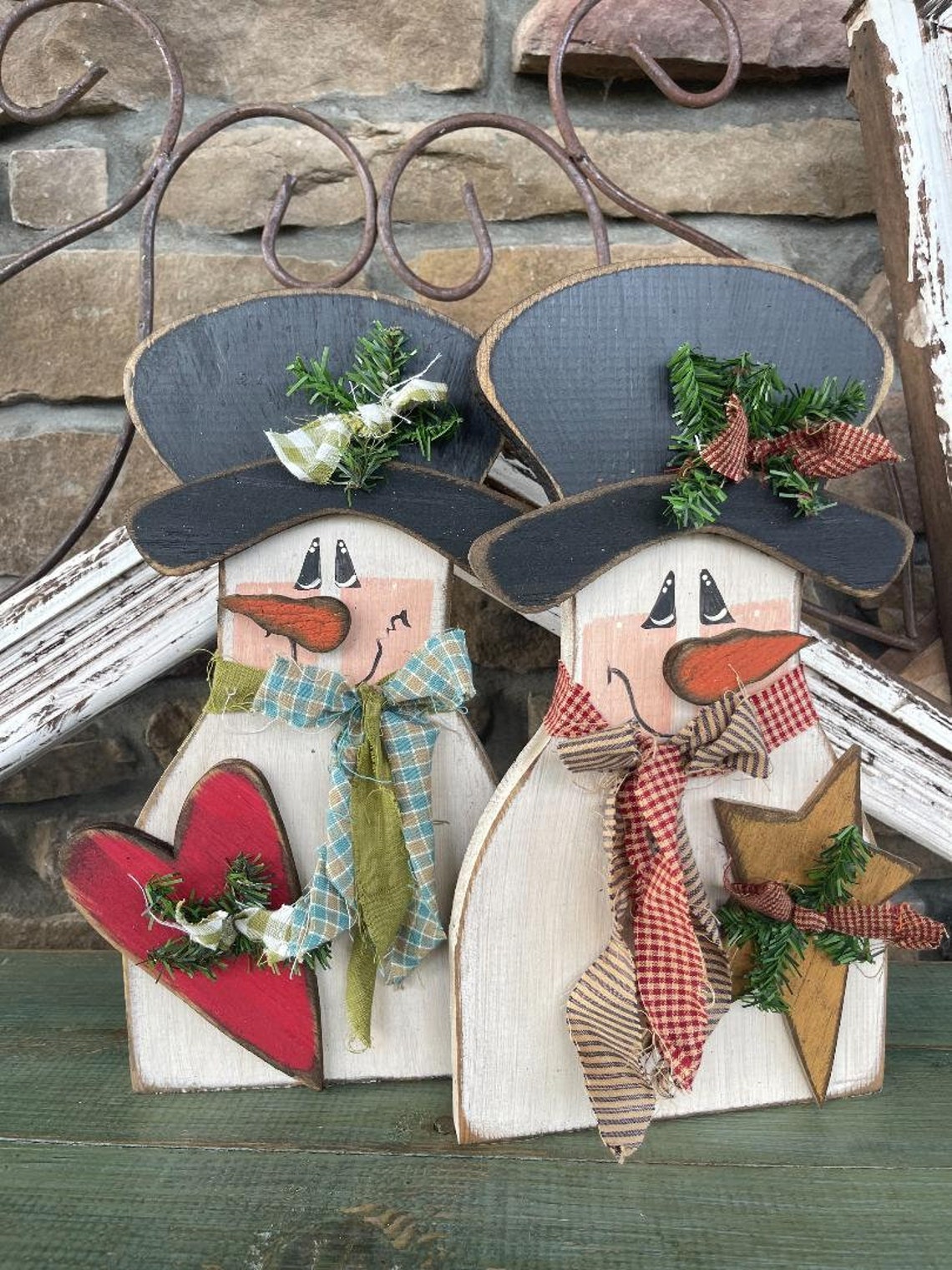 E-PATTERN Critter Sitter Collection Small Snowman W Heart/star - Etsy