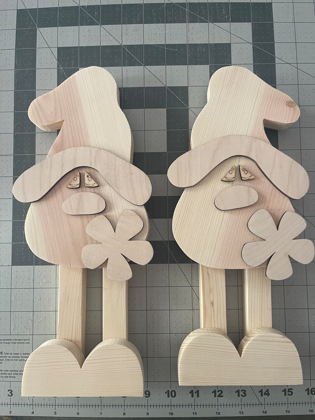 2-set/ DIY Mini Critter Stick Leg Gnome - 2- Unfinished Wood Craft Kits ...