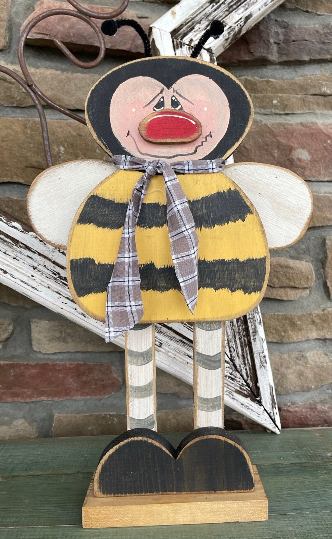 E-PATTERN Mini Critter Stick Leg Bumble Bee Wood Craft DIY - Etsy