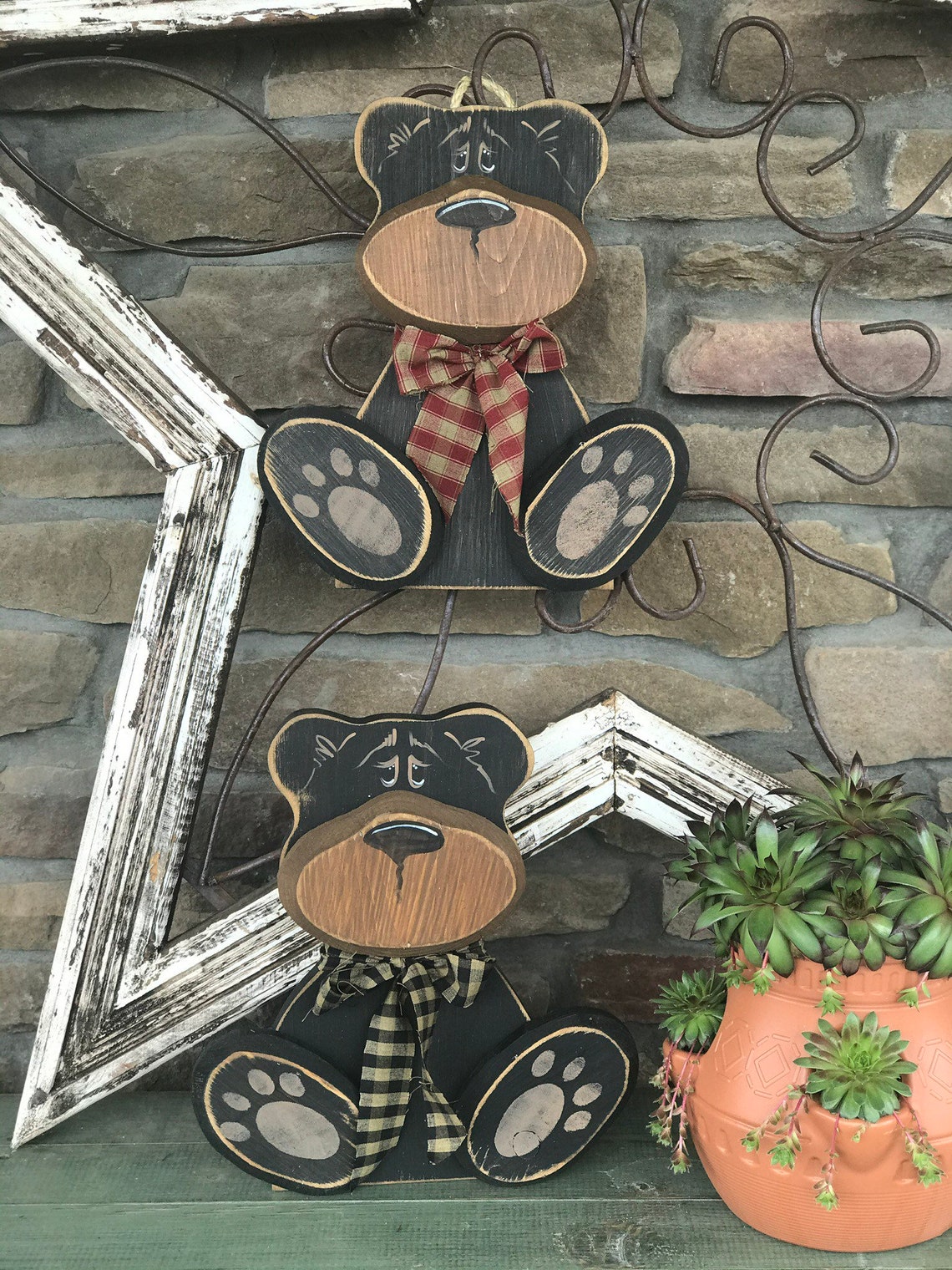 DIY Bear Shelf Sitter/ Hanger - Unfinished Wood Craft Kit - Etsy