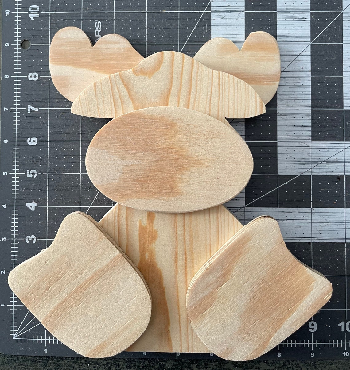 Mini DIY Moose Unfinished Wood Craft Kit - Etsy