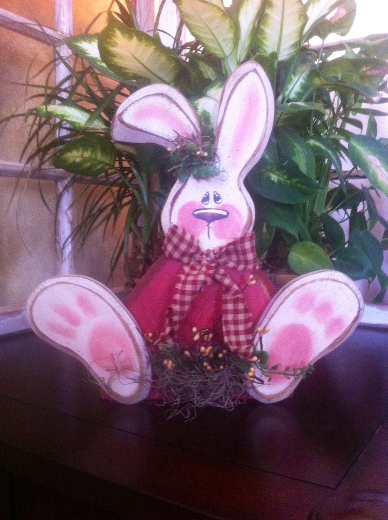 E-PATTERN Bonnie Bunny Wood Craft DIY Pattern - Etsy