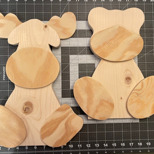 DIY Moose/bear 2in1 COMBO Unfinished Moose and Bear Shelf - Etsy