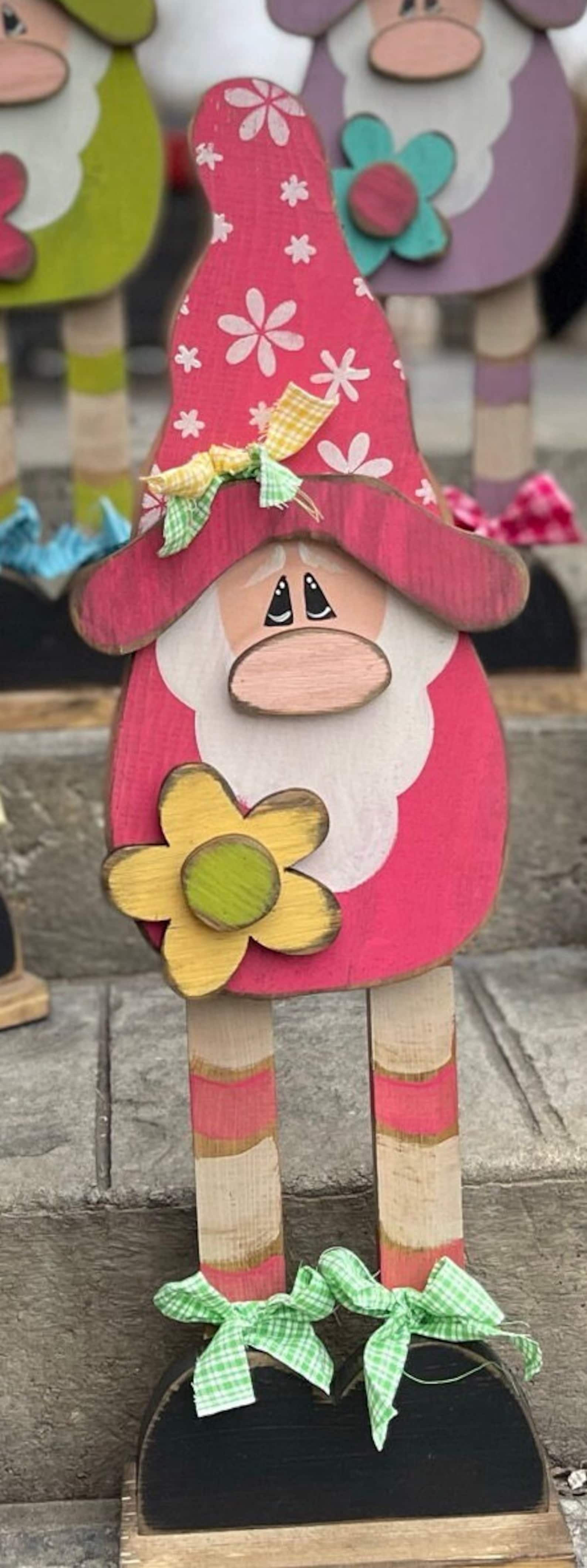 E-PATTERN Critter Stick Leg Spring Gnome Wood Craft DIY Pattern ...