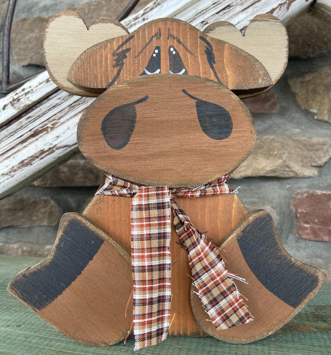 E-PATTERN Mini-critter Sitter Moose Wood DIY Pattern Digital Pdf - Etsy