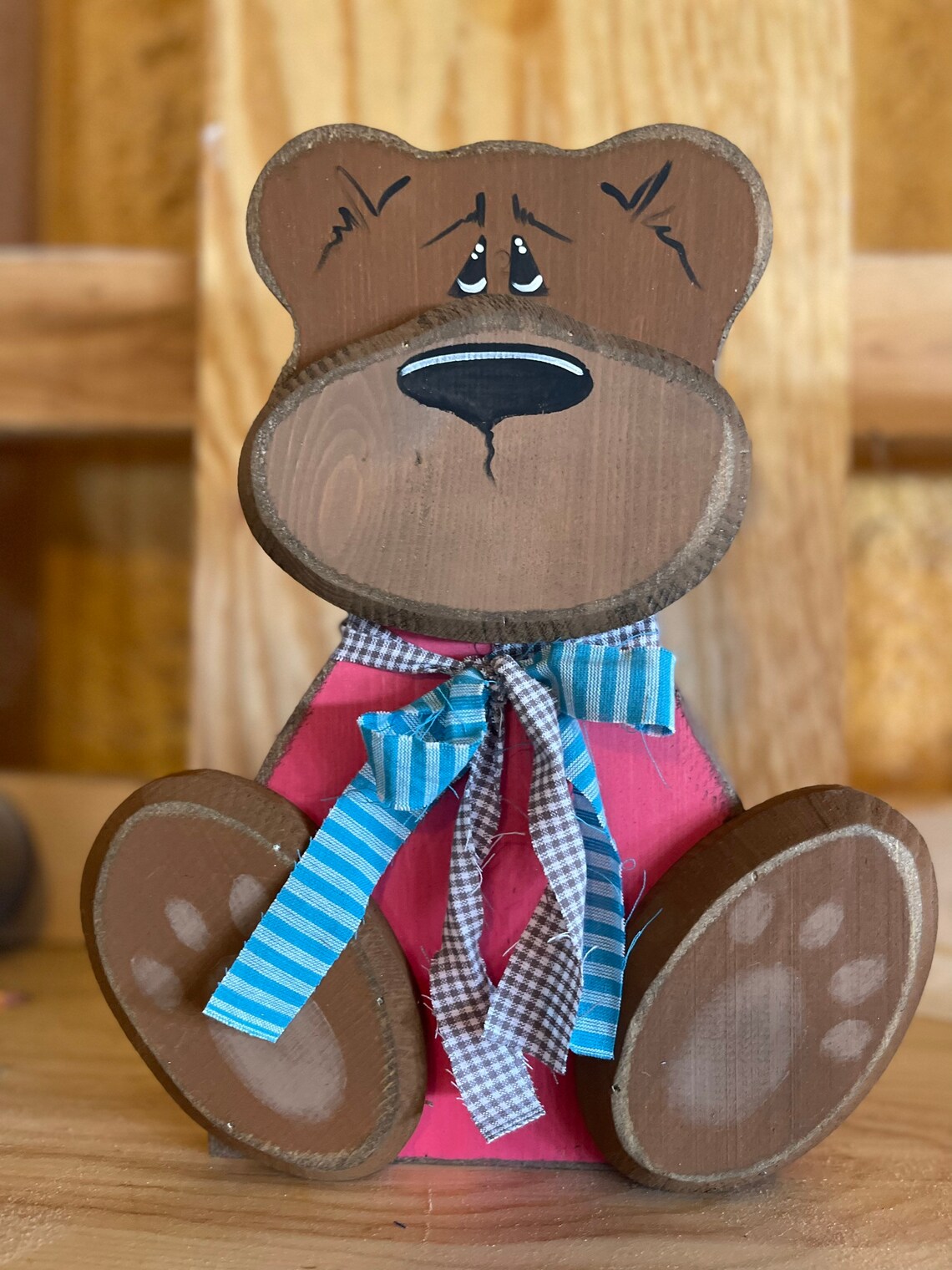 DIY Bear Shelf Sitter/ Hanger Unfinished Wood Craft Kit - Etsy