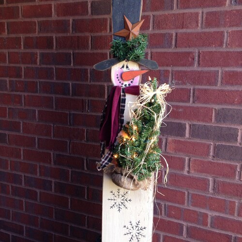 E-PATTERN Welcome Winter Friends Standing Snowman Wood - Etsy