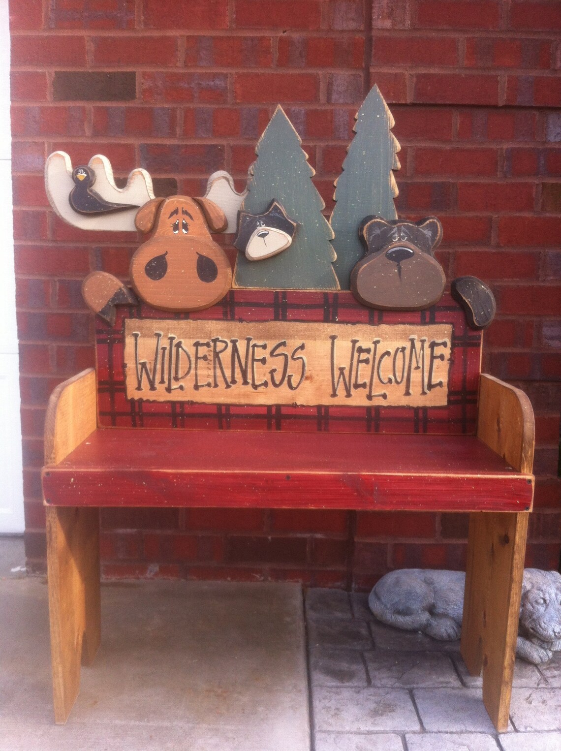 E-PATTERN Wilderness Welcome Bench Wood Craft DIY Pattern - Etsy