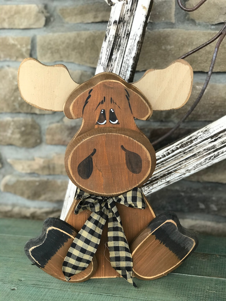 DIY Moose Shelf Sitter/ Hanger - Unfinished Wood Craft Kit - Etsy