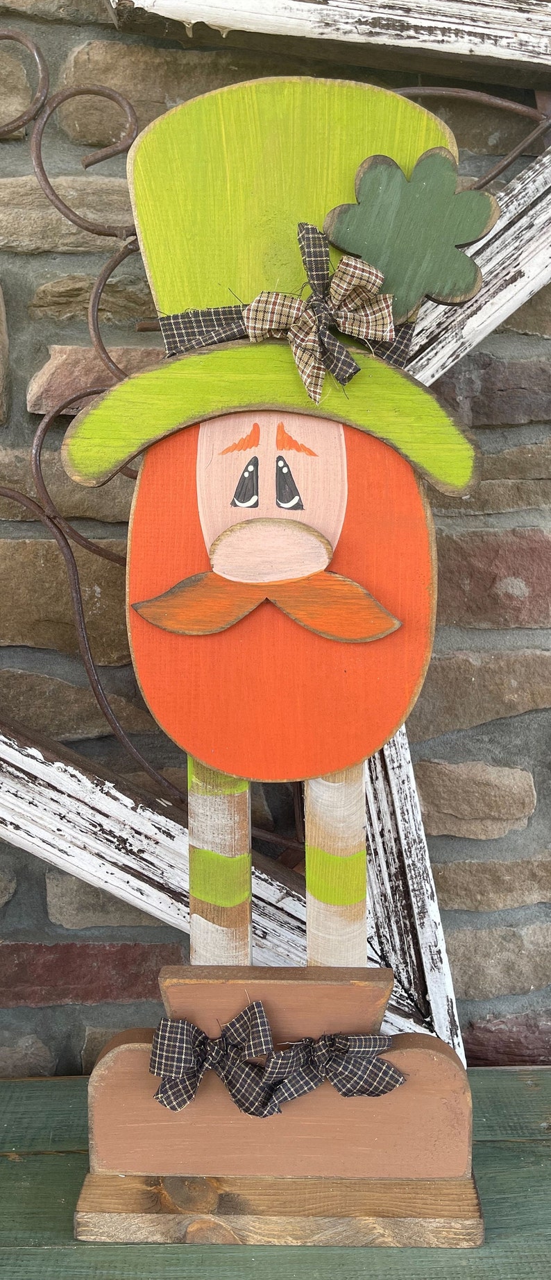 E-PATTERN Critter Stick Leg Leprechaun Wood Craft DIY Pattern Pdf and ...