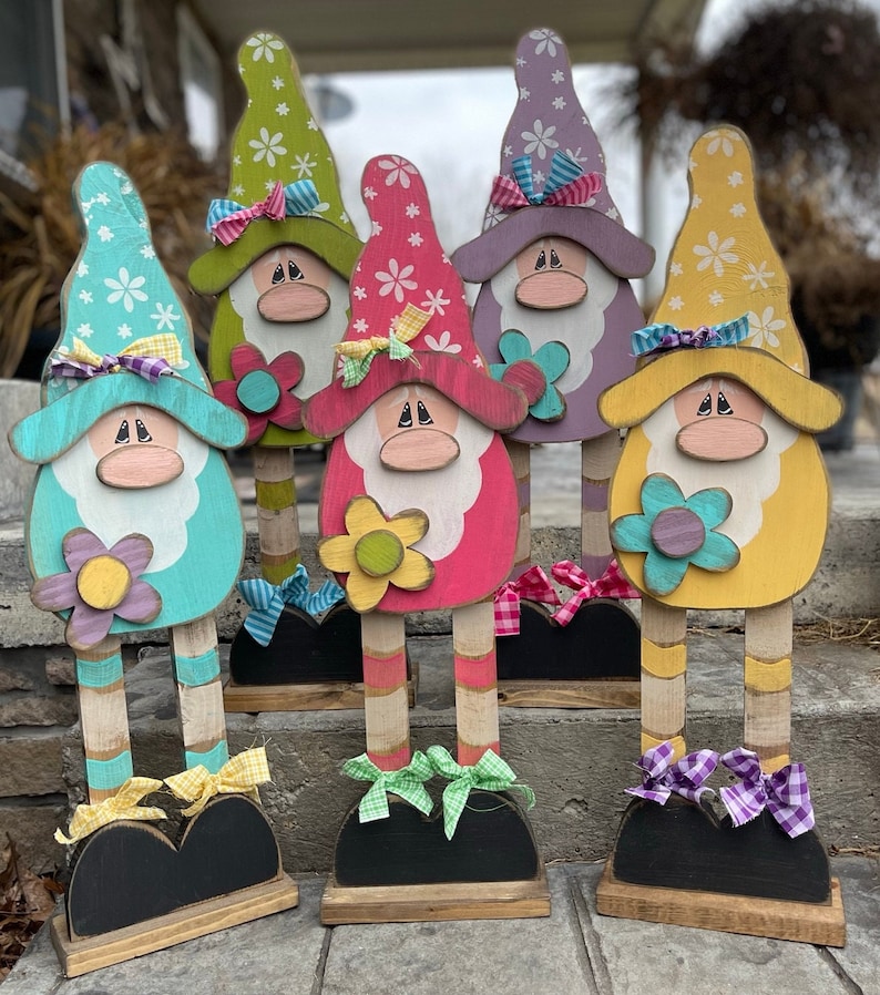 E-PATTERN Critter Stick Leg Spring Gnome Wood Craft DIY Pattern ...