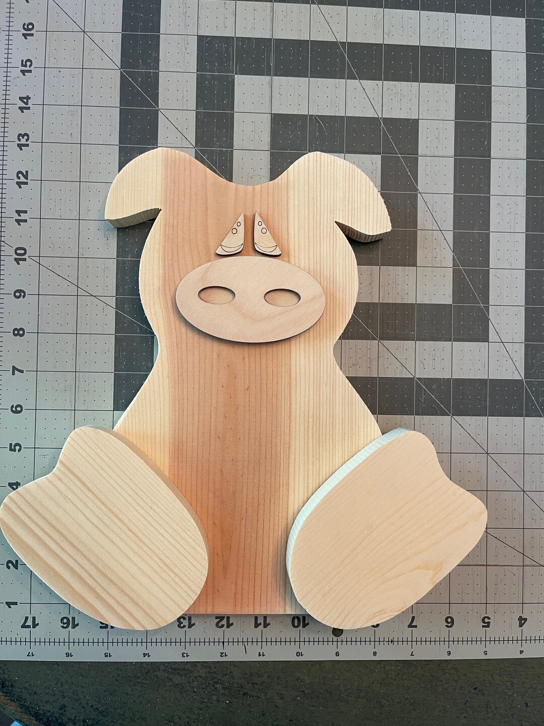 DIY Pig Shelf Sitter/ Hanger - Unfinished Wood Craft Kit - Etsy