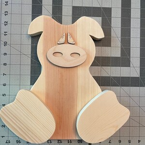 DIY Pig Shelf Sitter/ Hanger - Unfinished Wood Craft Kit - Etsy