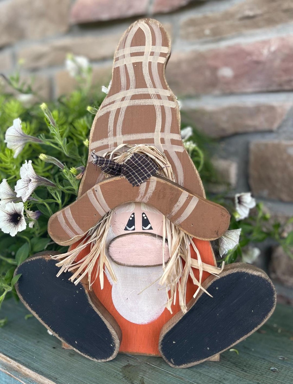 E-PATTERN Critter Sitter Scarecrow Gnome Wood Craft DIY Pattern ...