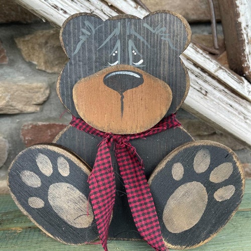 E-PATTERN Critter Stick Leg Bear Wood DIY Pattern - Etsy