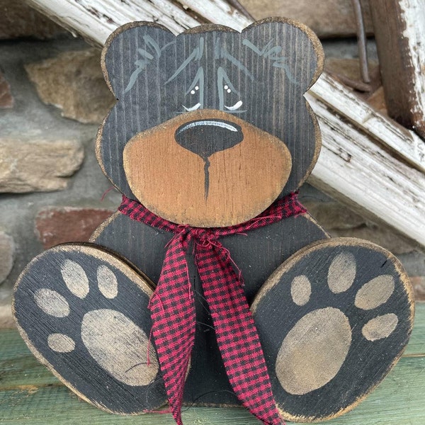 Wood Bear - Etsy