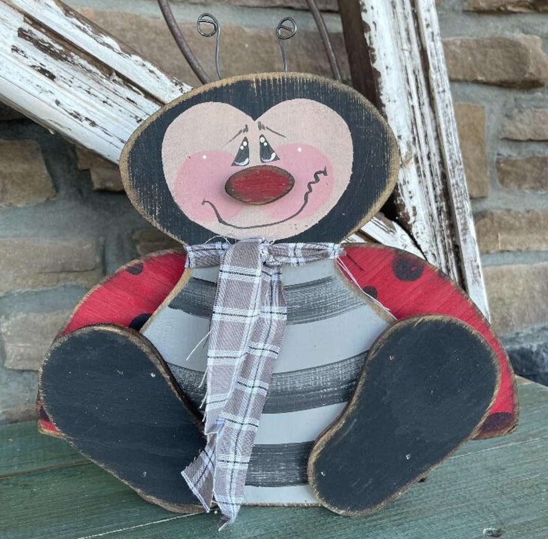 E-PATTERN Critter Ladybug Sitter Wood Craft DIY Pattern - Etsy