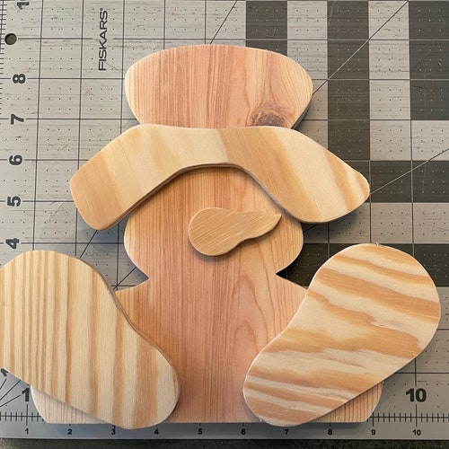 DIY Snowman Sittin Simon Unfinished Wood Craft Kit - Etsy