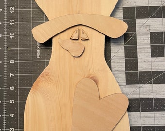 DIY Snowman Unfinished Wood Craft Kit - Etsy