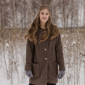 Wool Coat for Women, Wool Jacket, Pure Wool, Natural Wool Coat, Ladies ...