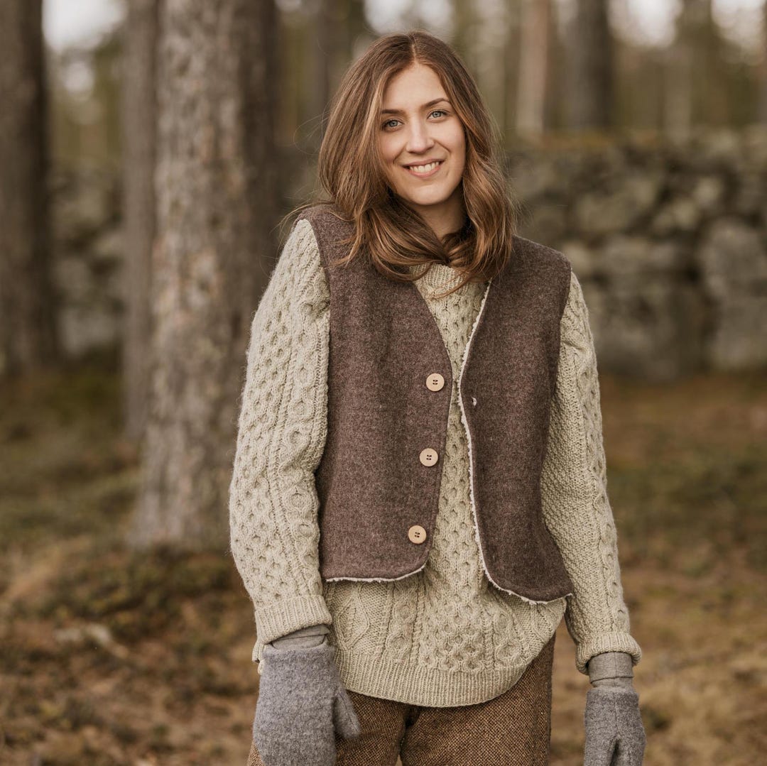 Wool Vest for Women, Lined Vest, - Etsy