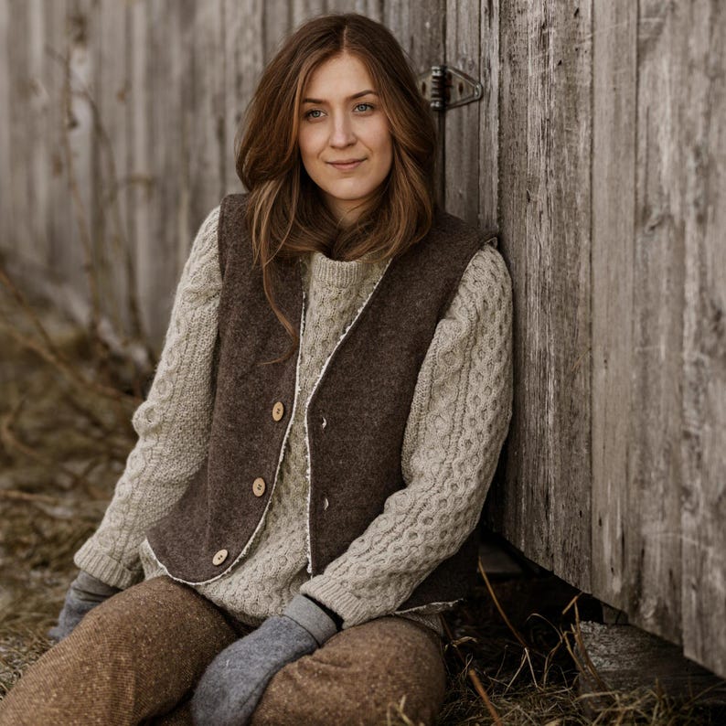Wool Vest for Women, Lined Vest, - Etsy