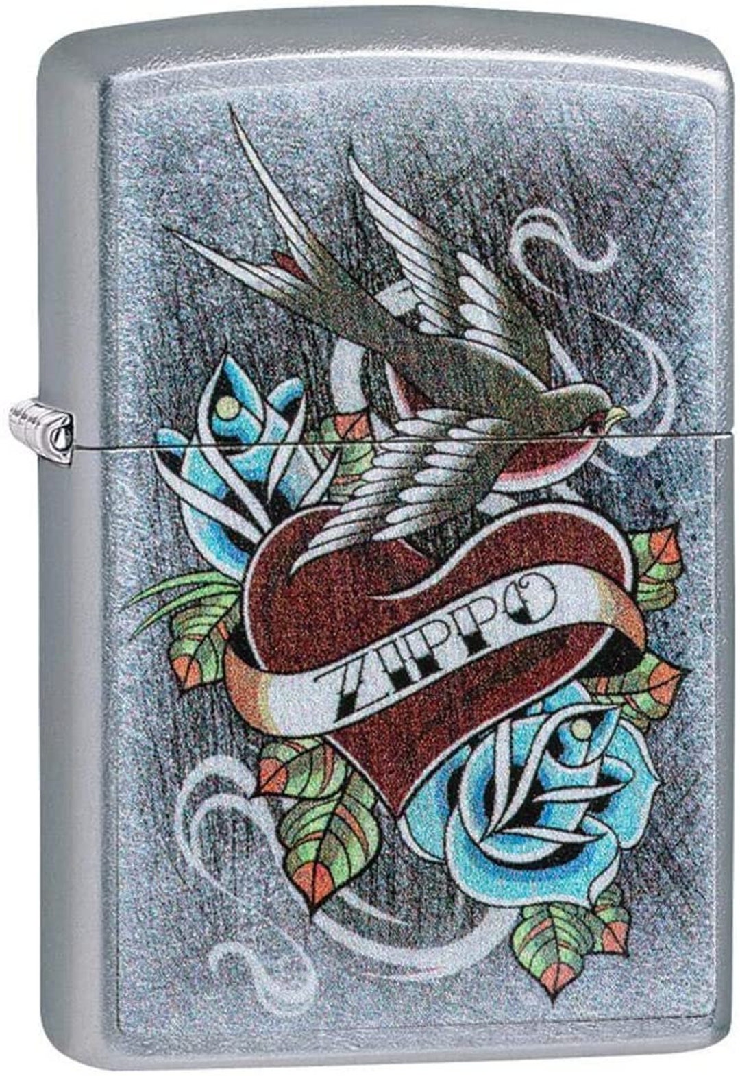 Custom Personalized Zippo Vintage Tattoo Street Chrome Windproof ...