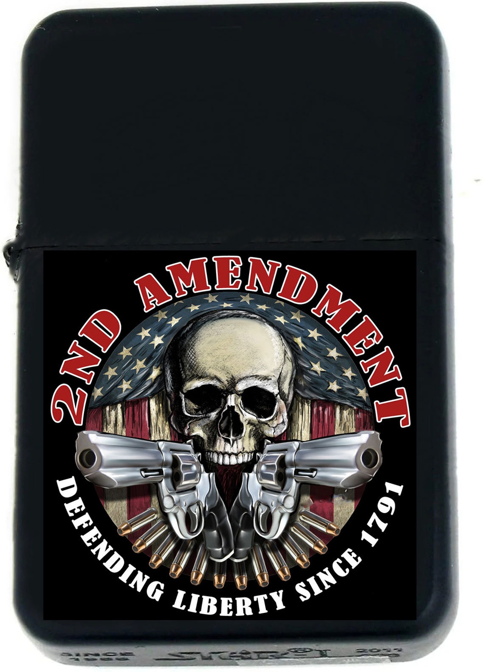 2nd Amendment American Flag Collection Gifts Infinity Black Matt ...