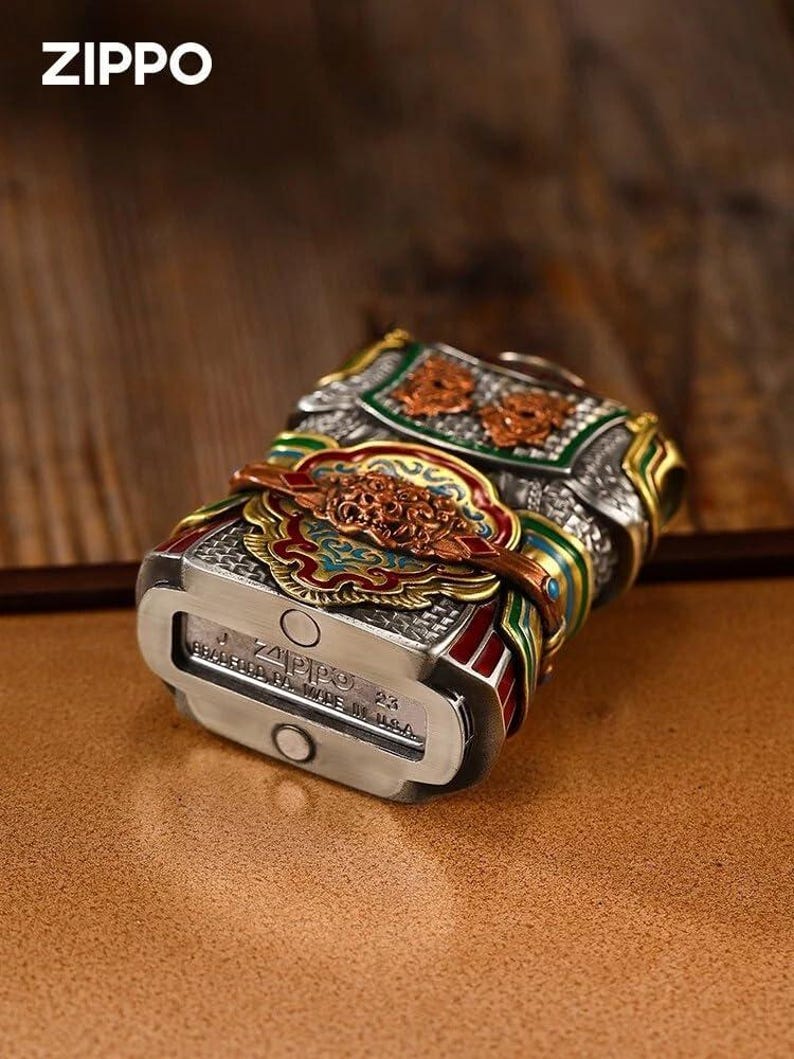 Zippo Samurai Warrior Limited Edition Table Set 610807 With Magnetic ...